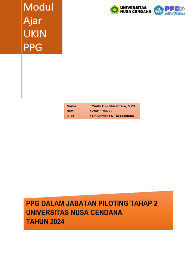 Modul Ajar UKIN PPG | PDF