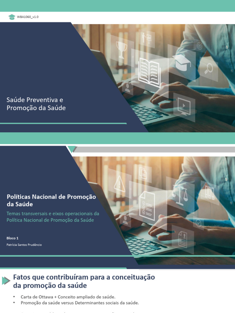 Saúde Preventiva e Promoção Da Saúde - Slides 3 | PDF