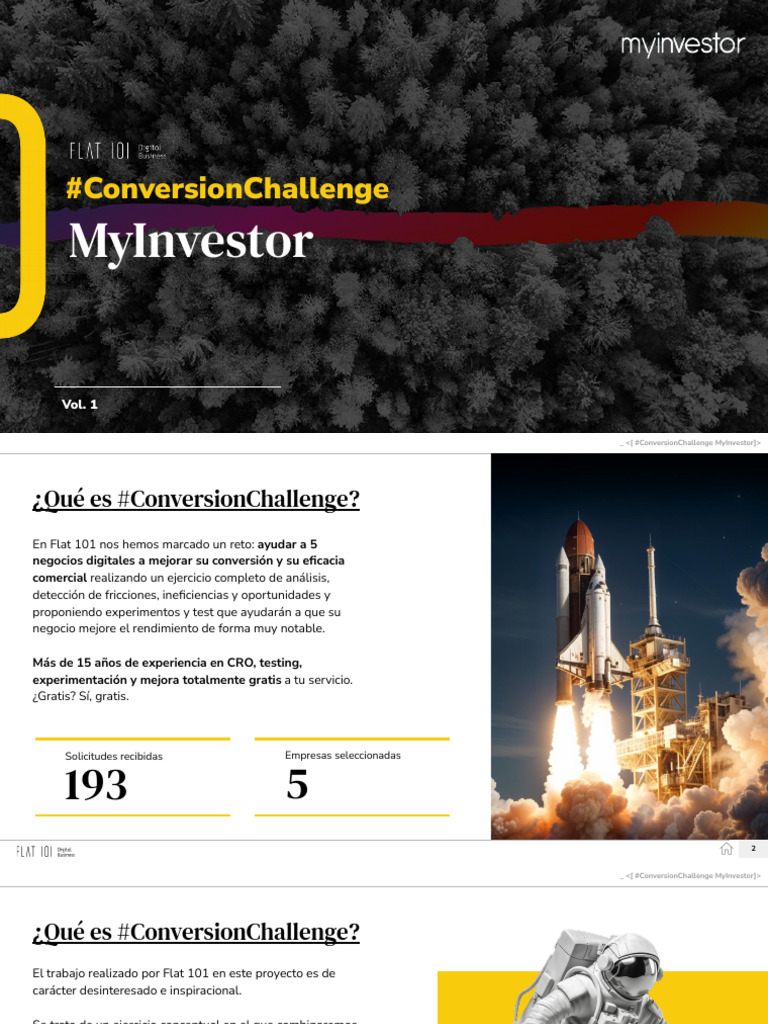Flat 101 - Conversion Challenge MyInvestor | PDF