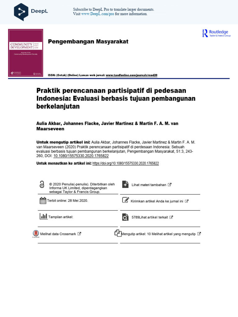 Evaluasi Perencanaan Partisipatif di Indonesia | PDF | Indonesia