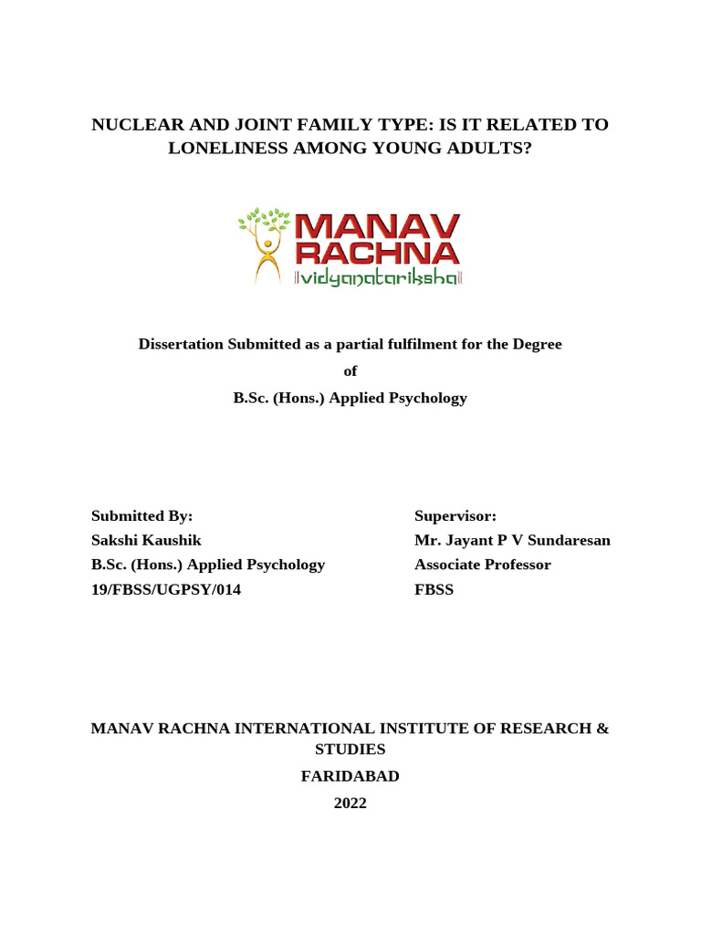 Thesis Sample Ug Mriirs | PDF