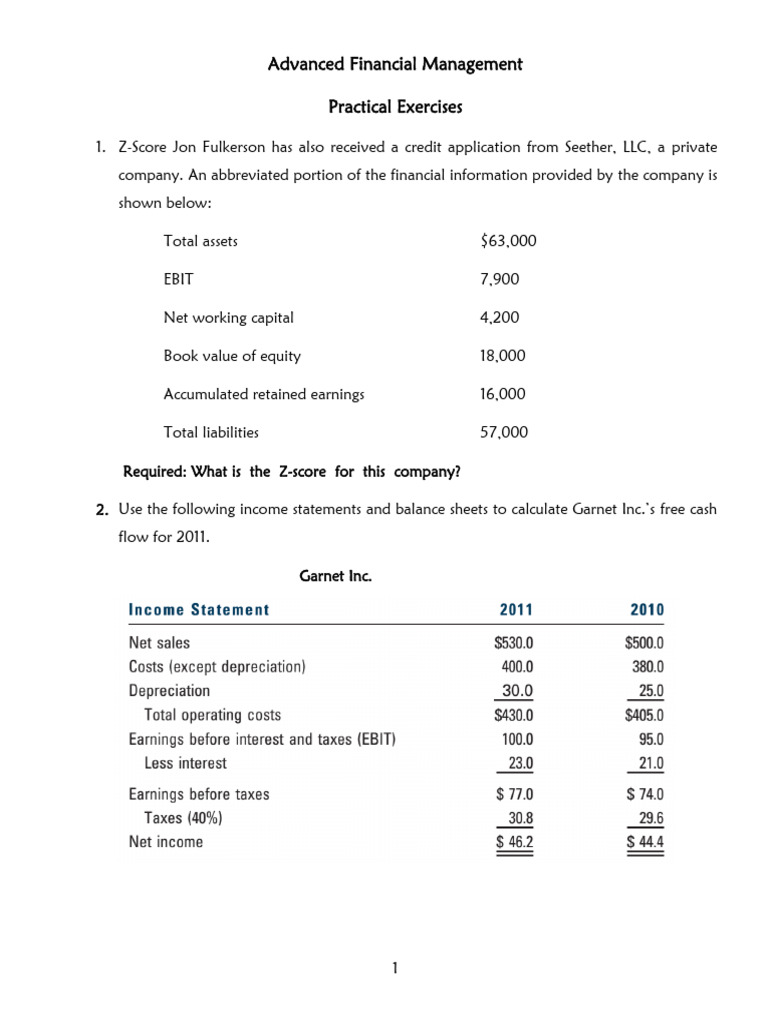 Exercises AFM | PDF | Cost Of Capital | Business