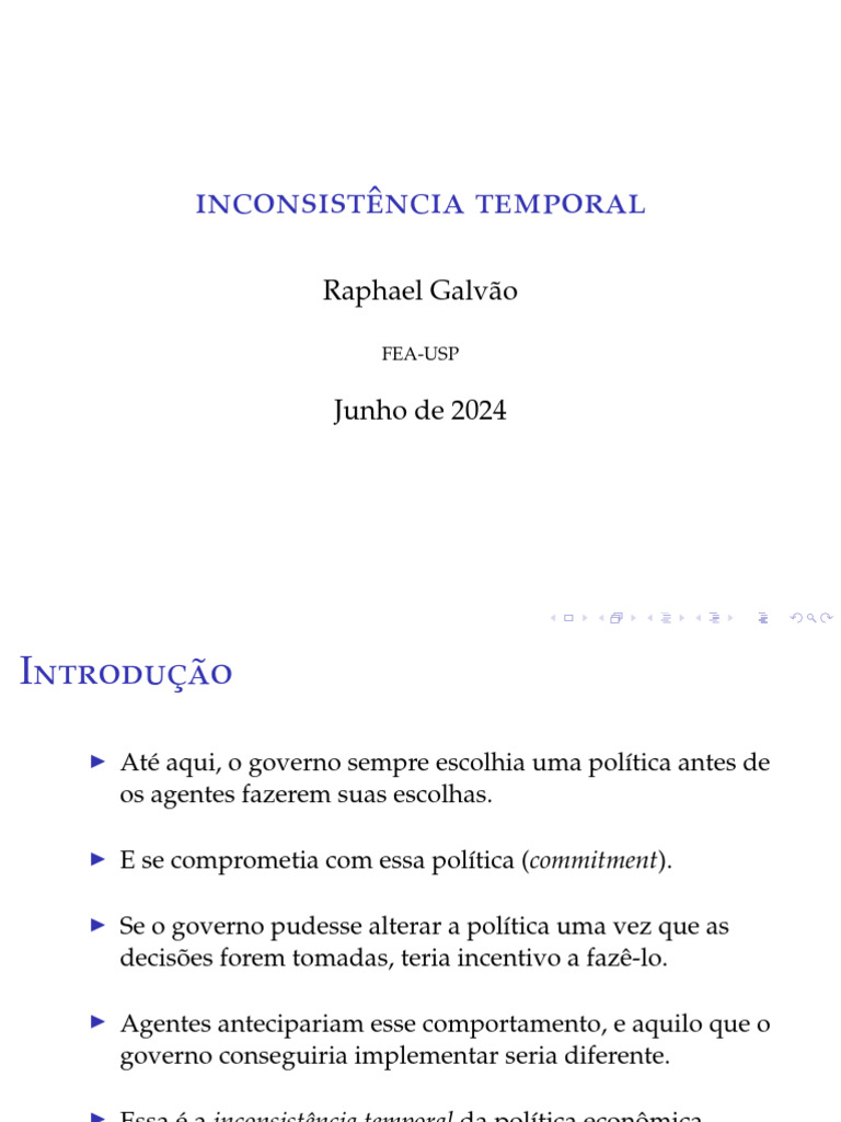 13 - Inconsistência Temporal - Monetária 2024 | PDF | Inflação ...