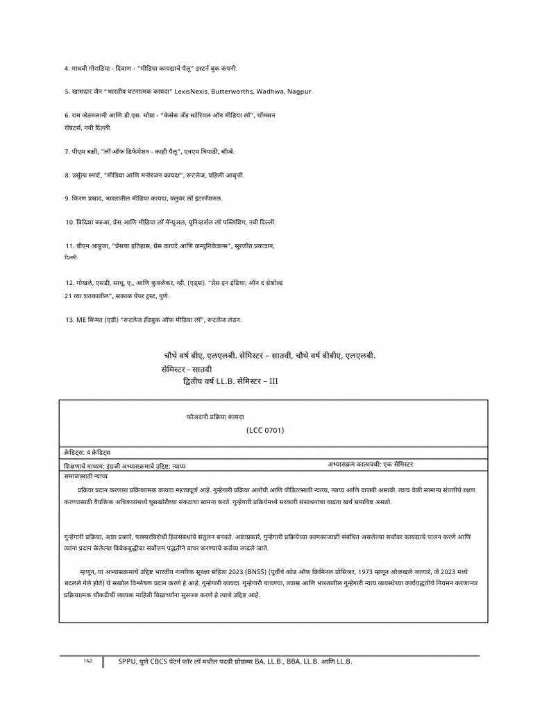 Revised (CBCS) Rule and Syllabus First Year and Third Year LL.B. Syllabus - 18 - 07 - 2024 | PDF