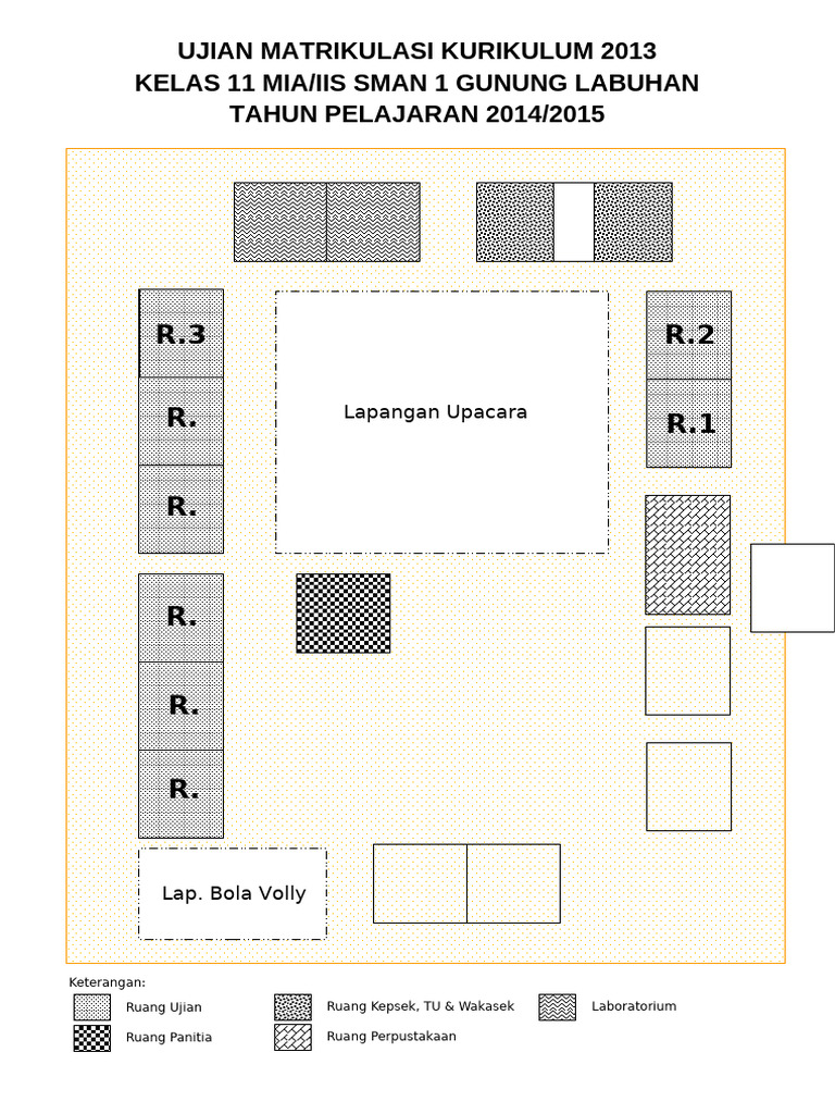 Denah Ruang Ujian | PDF