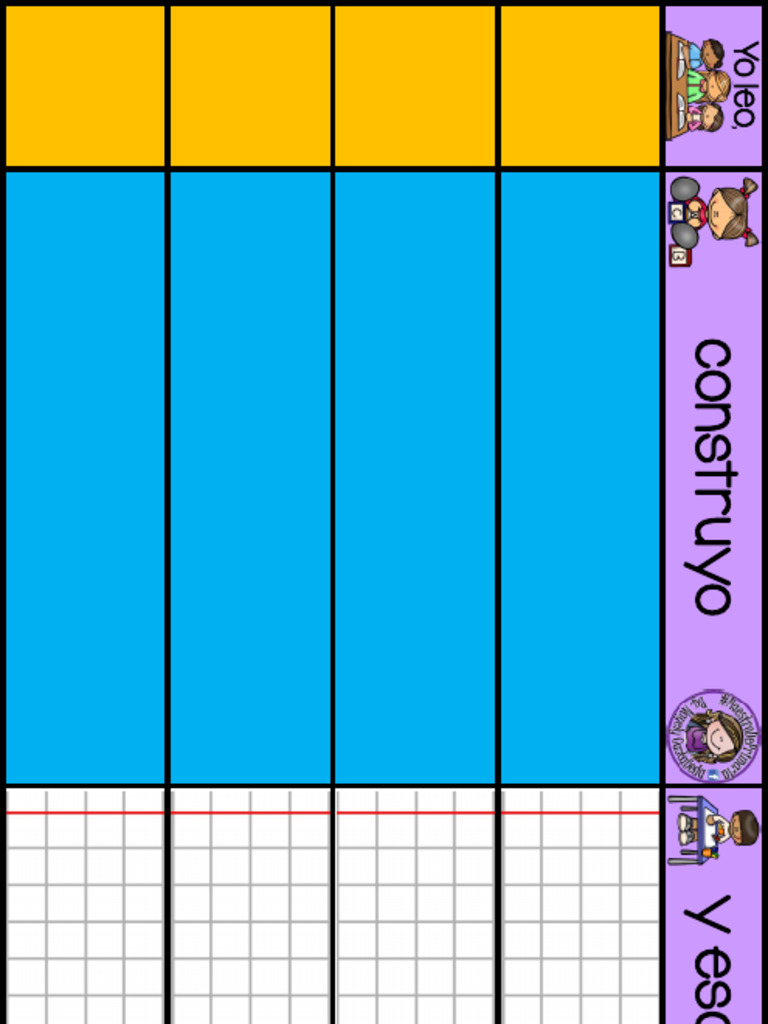 Tablero de Escritura Yo Leo Construyo y Escribo - Rotated | PDF