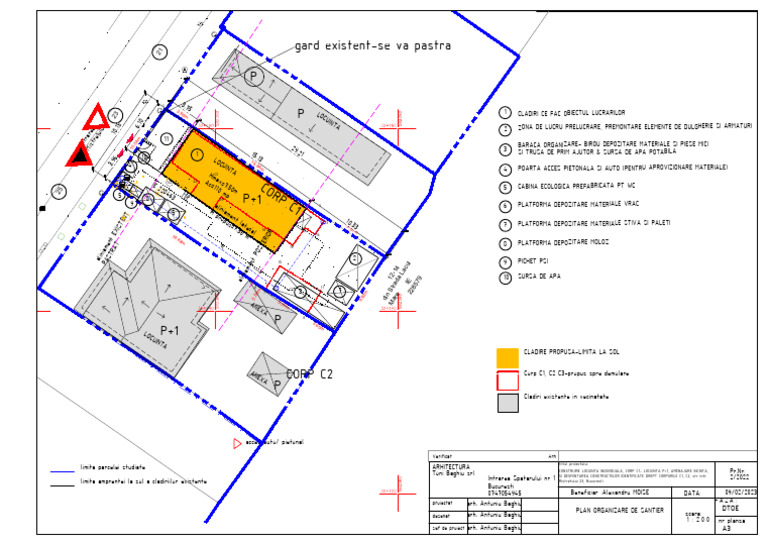 Dtoe-A03 Plan Amenajare Santier Dtoe | PDF