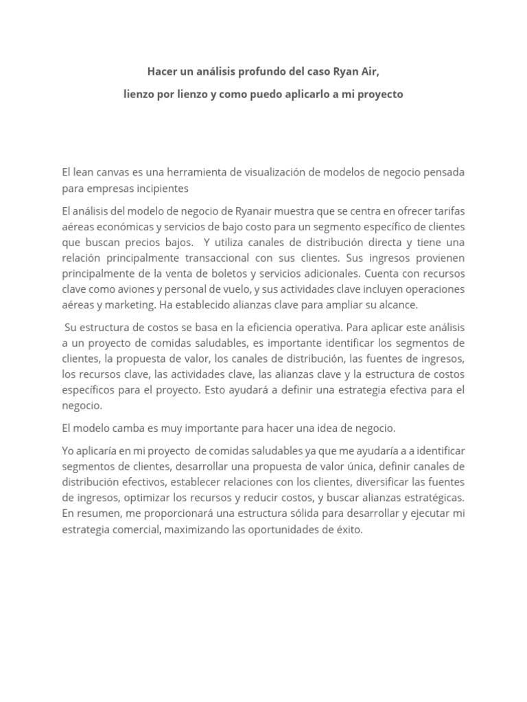 caso Ryan Air.docx1 | PDF