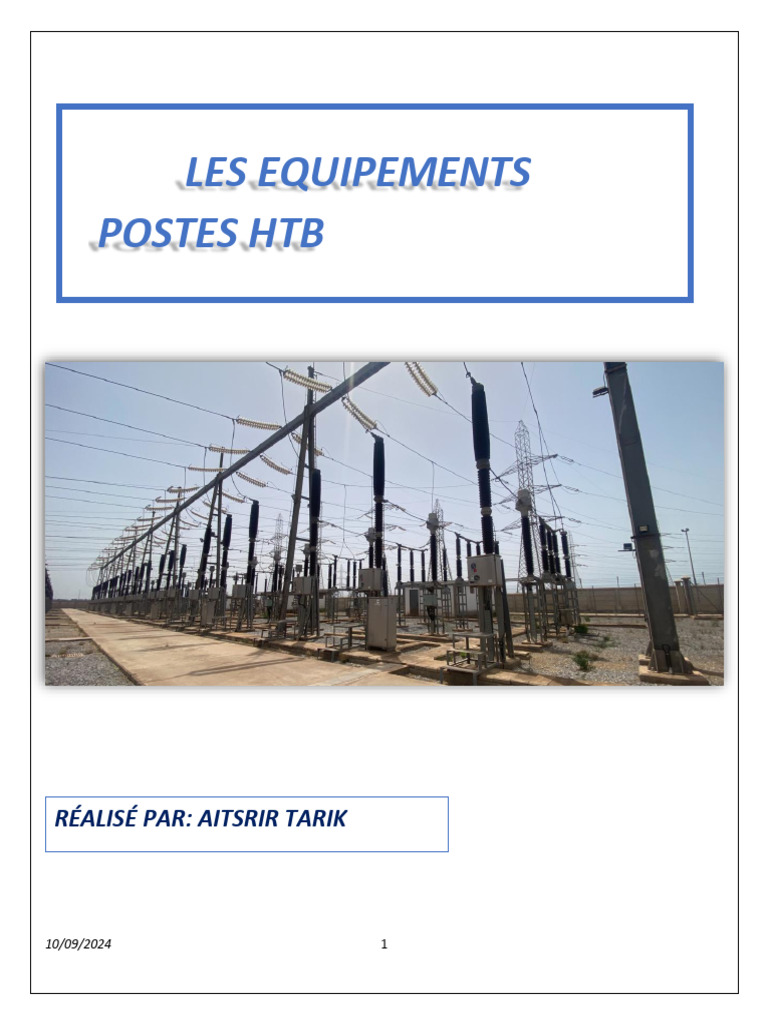 Présentation Technique Des Postes Électriques HTB | PDF
