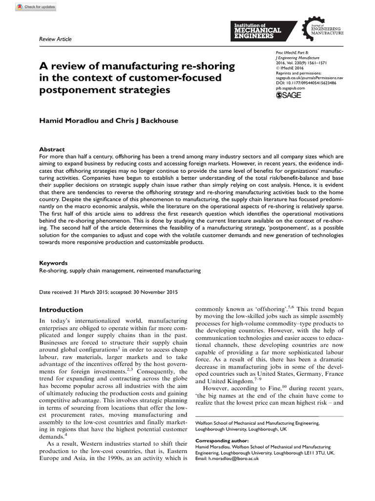 Moradlou-Backhouse-2016-A-Review-Of-Manufacturing-Re-Shoring-In-The ...