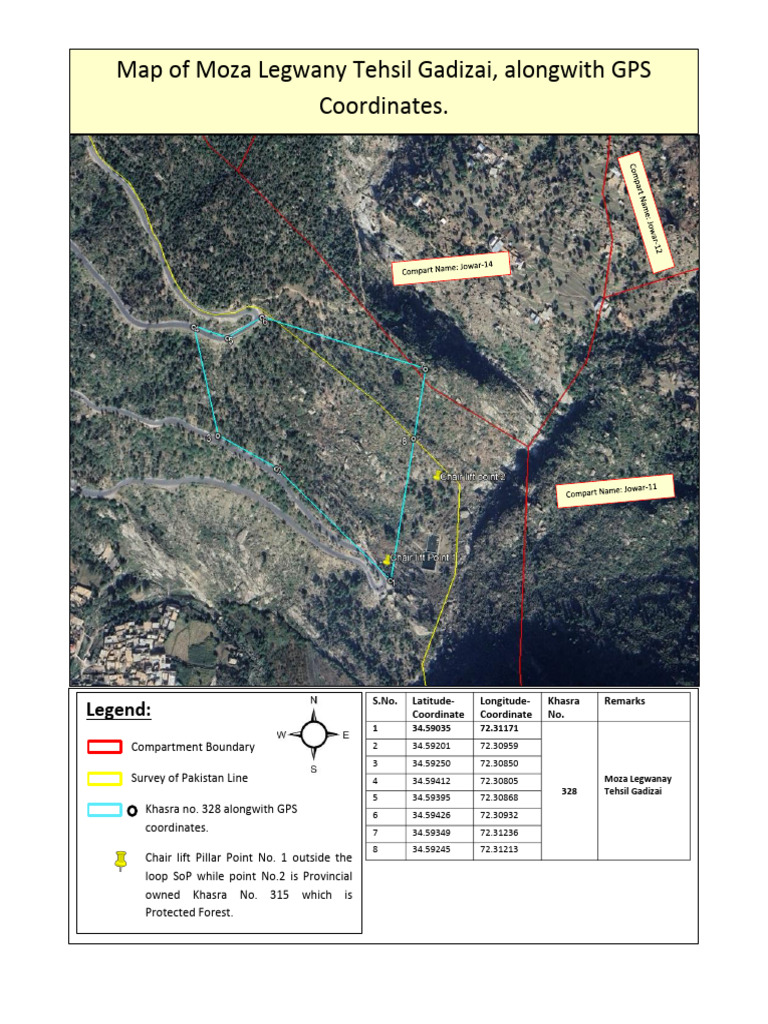 Digitize Map Khasra No. 328 Moza Legwany Buner | PDF