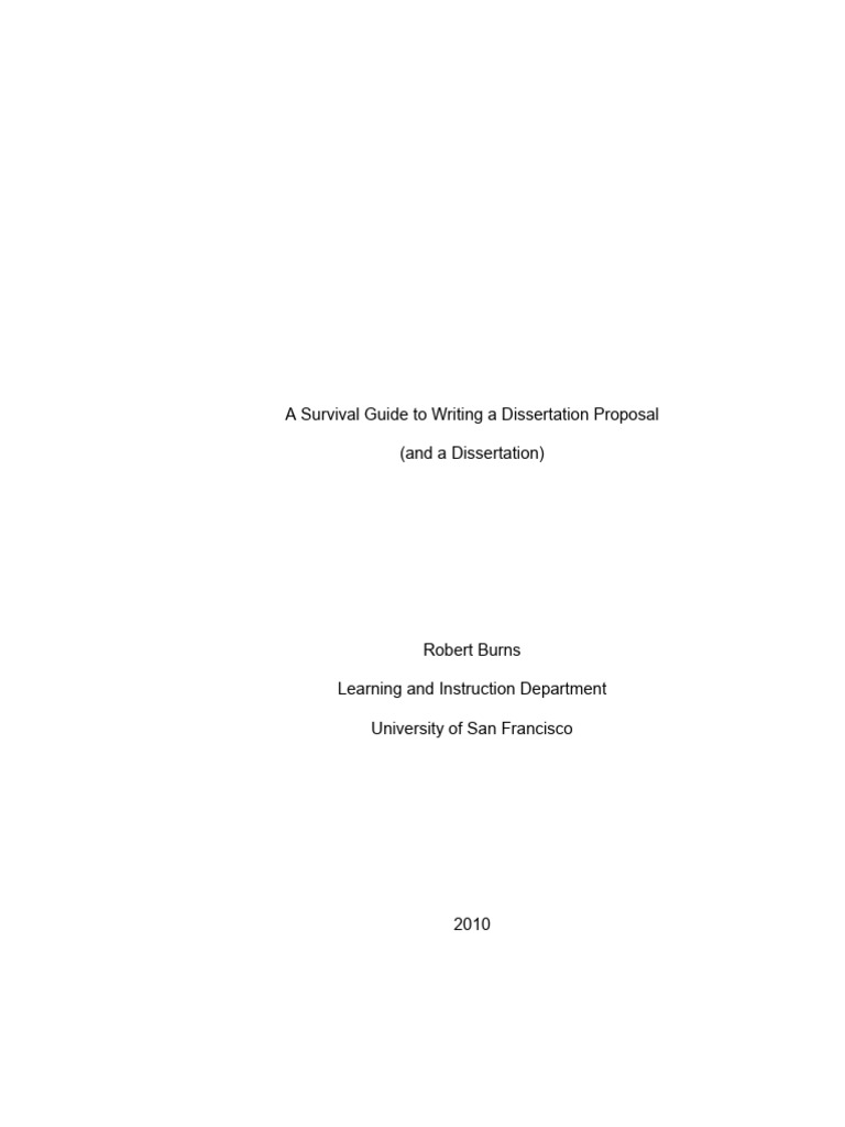 Survival Guide | PDF | Thesis | Methodology