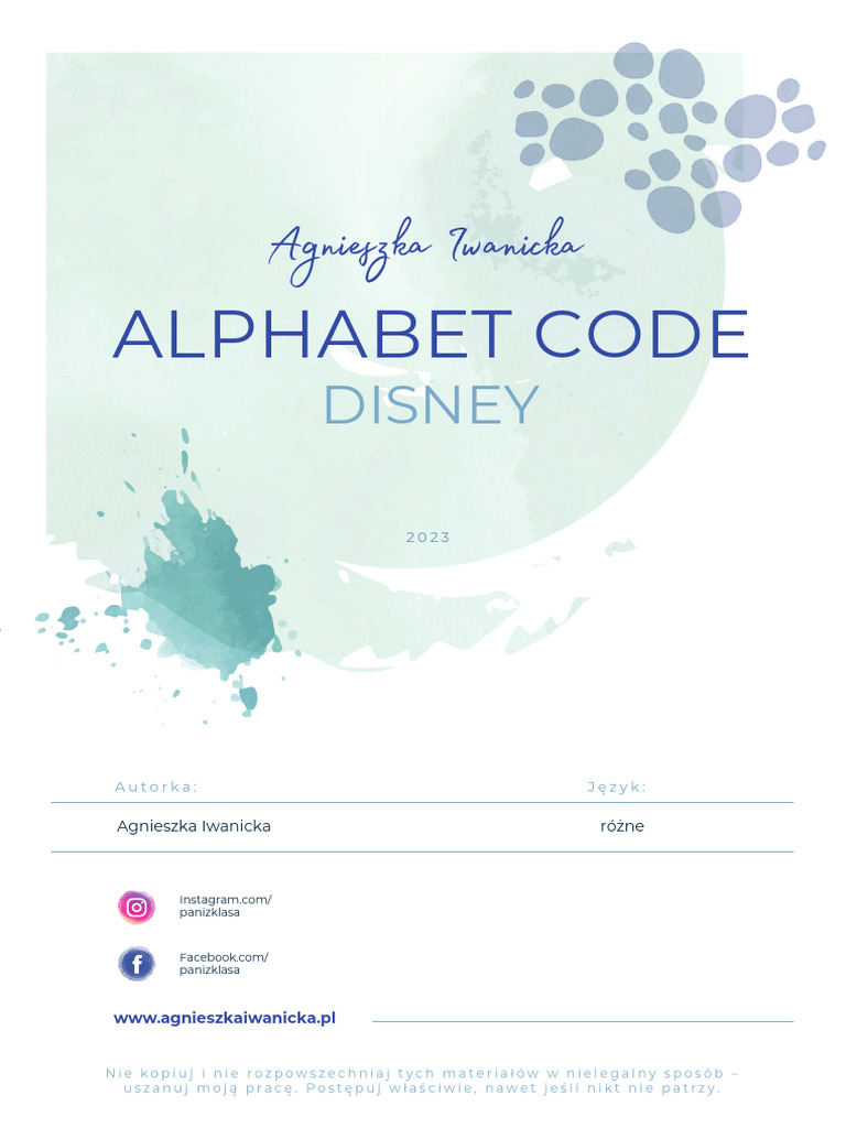 Alphabet Code Disney | PDF