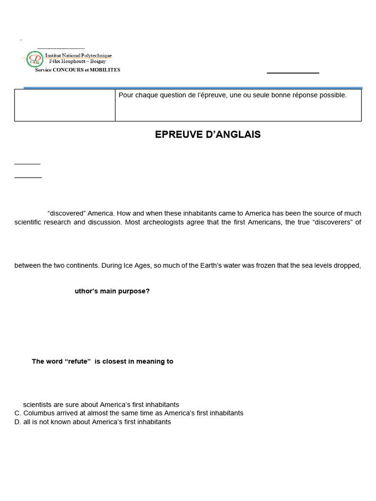 Sujet-Concours-BAC-CI-2023 | PDF