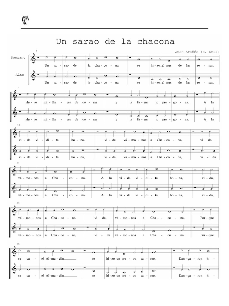 Un Sarao de La Chacona | PDF