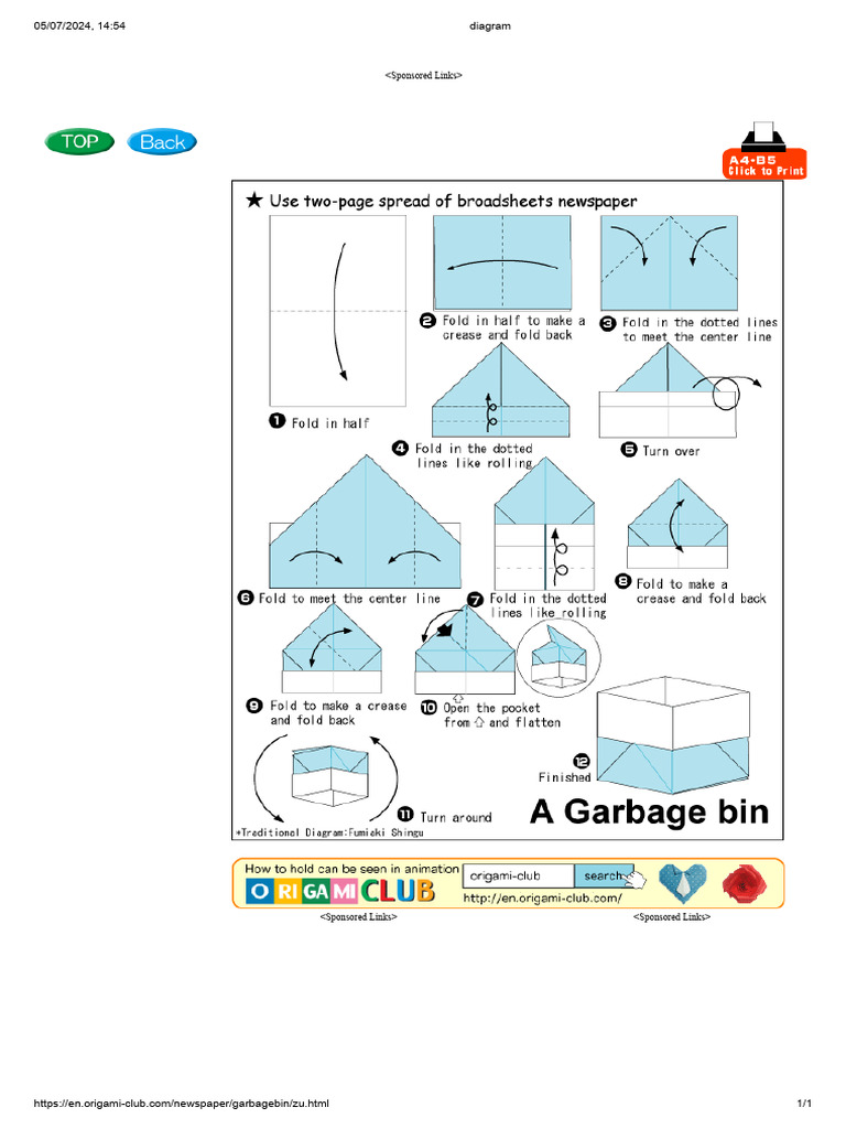 Origami Bin | PDF