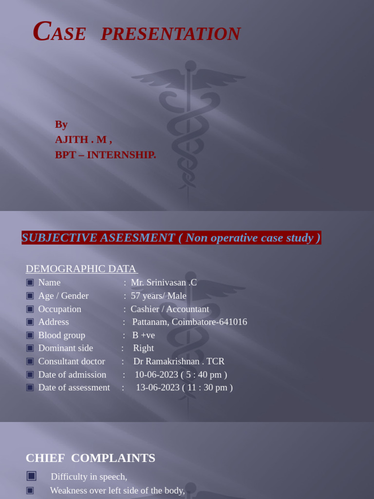 Ajith Case Presentation | PDF