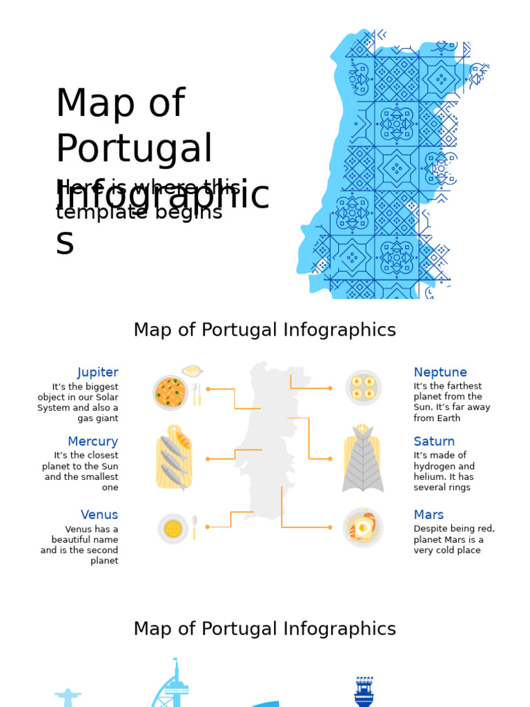 Map of Portugal Infographics by Slidesgo | PDF