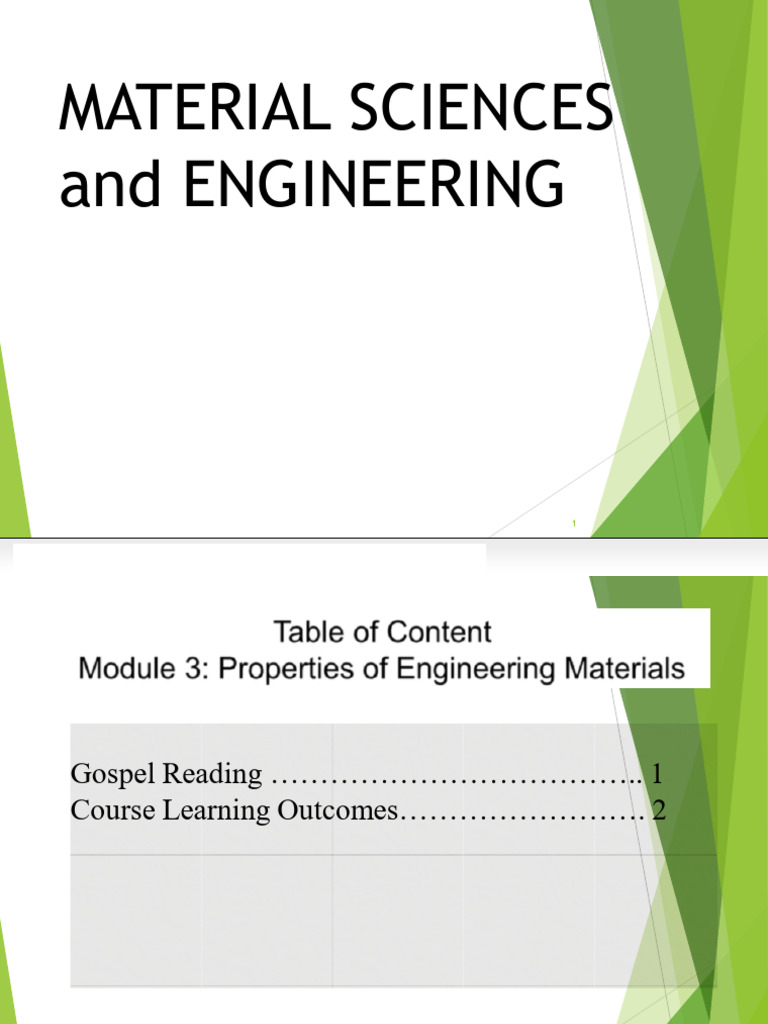 Mat Sci Lec 3 Presentation | PDF