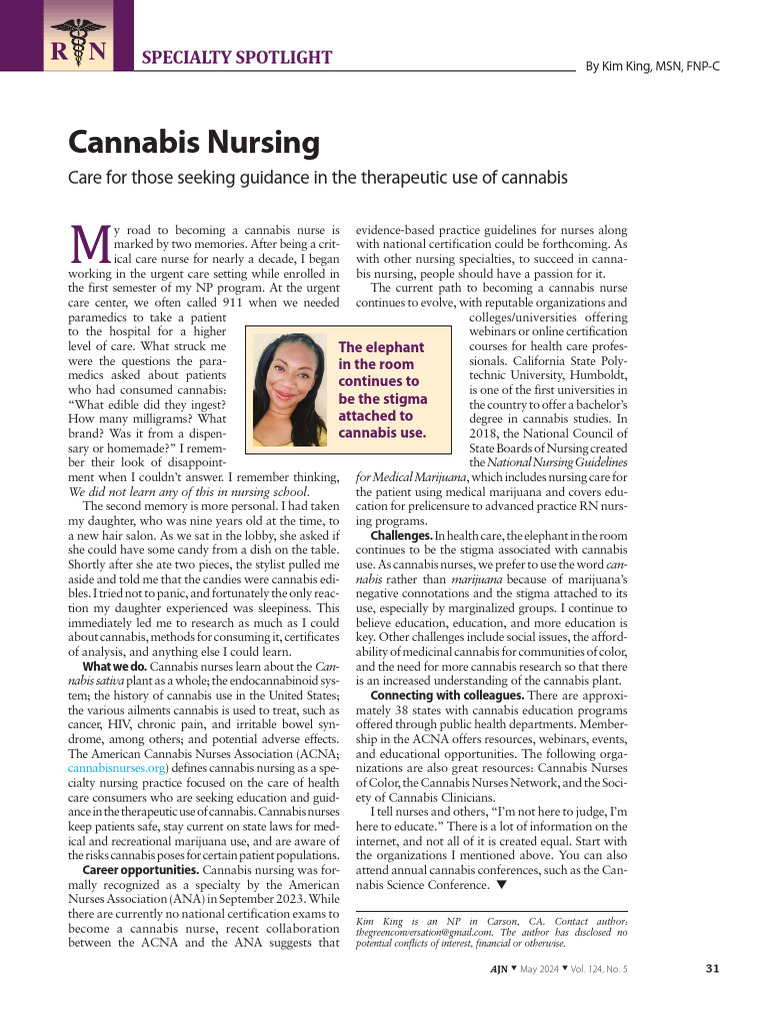 Cannabis Nursing | PDF