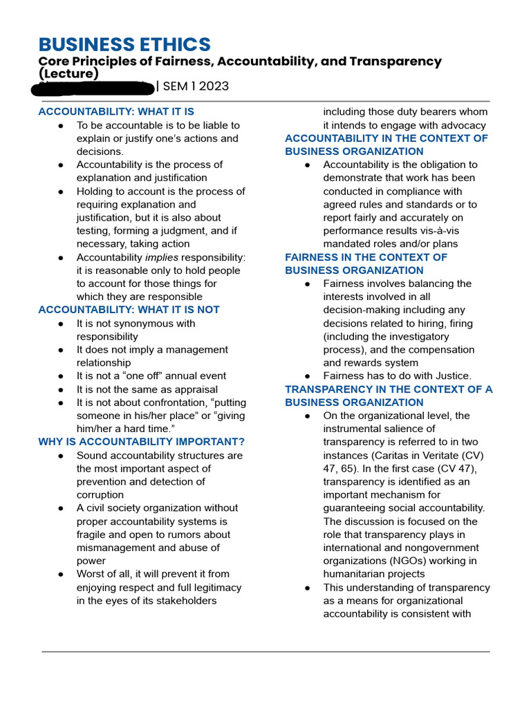 Core Principles of Fairness, Accountability, and Transparency | PDF
