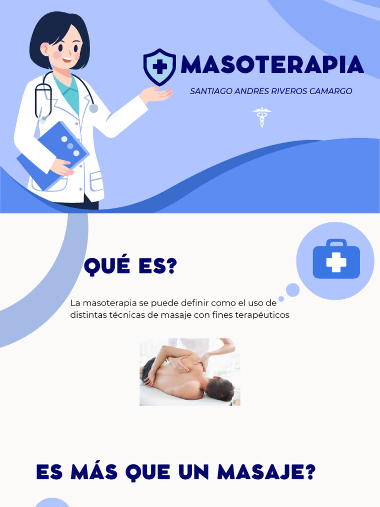 Presentacion Masoterapia | PDF