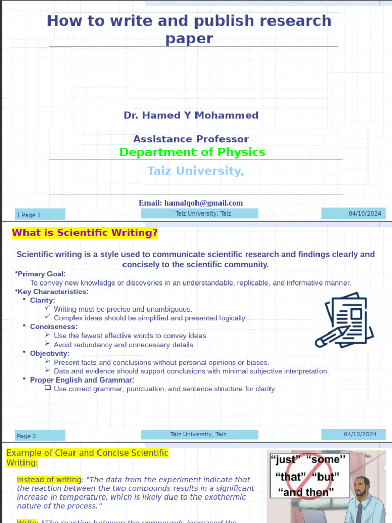How To Write and Publish Research Paper | PDF | Quantitative Research | Art