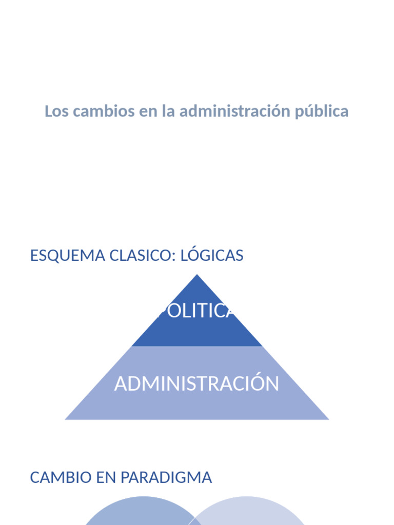 PPT2 Cambios en Administraci - Oacute - N P - Uacute - Blica | PDF