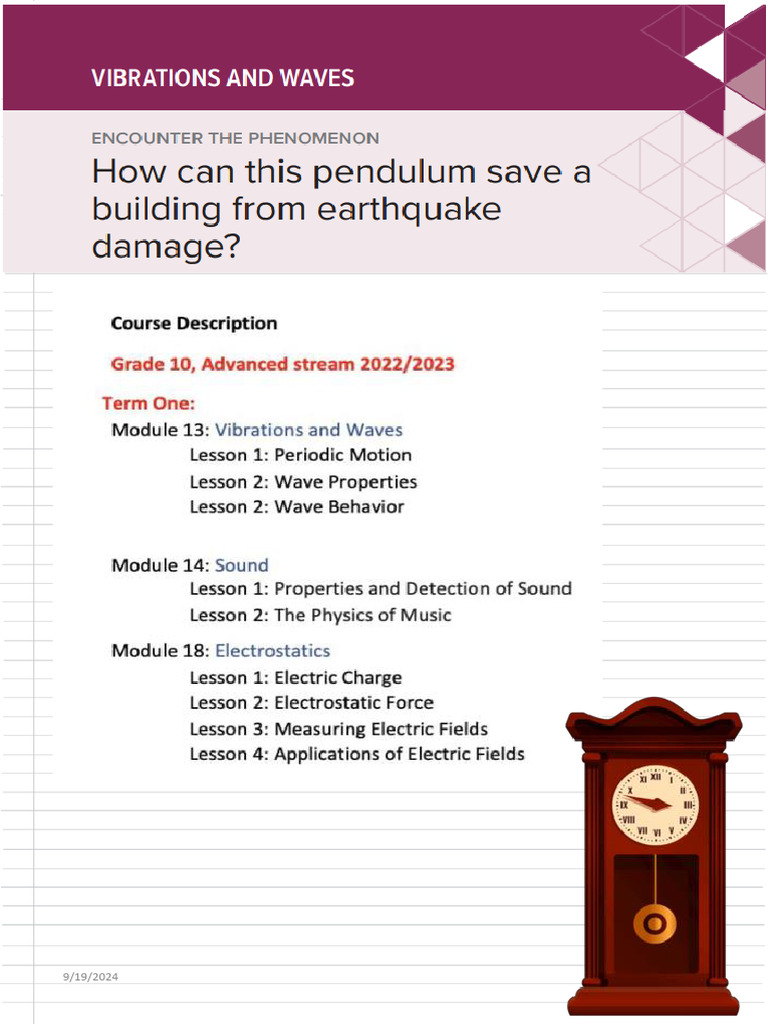 Sec 1.3 Wave Behavior Notebook | PDF