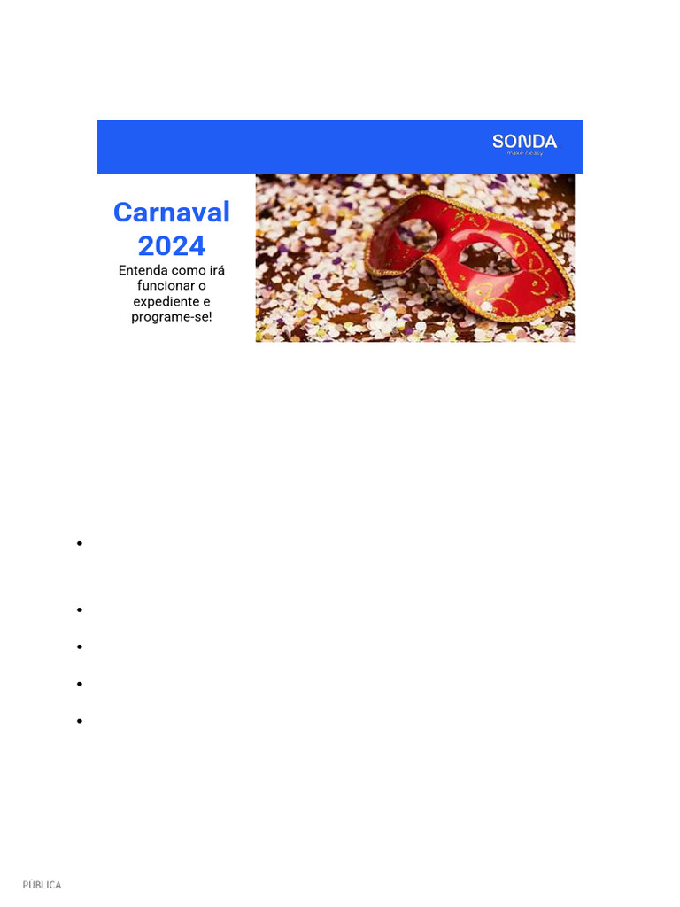 Comunicado Carnaval | PDF