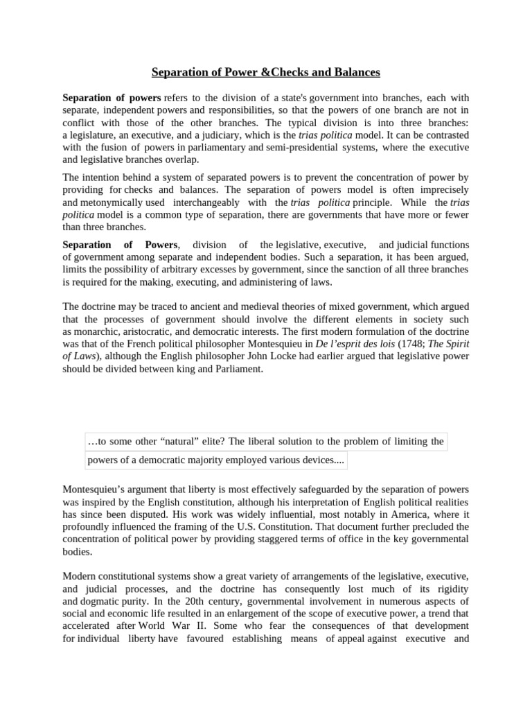 Checks and balances | PDF