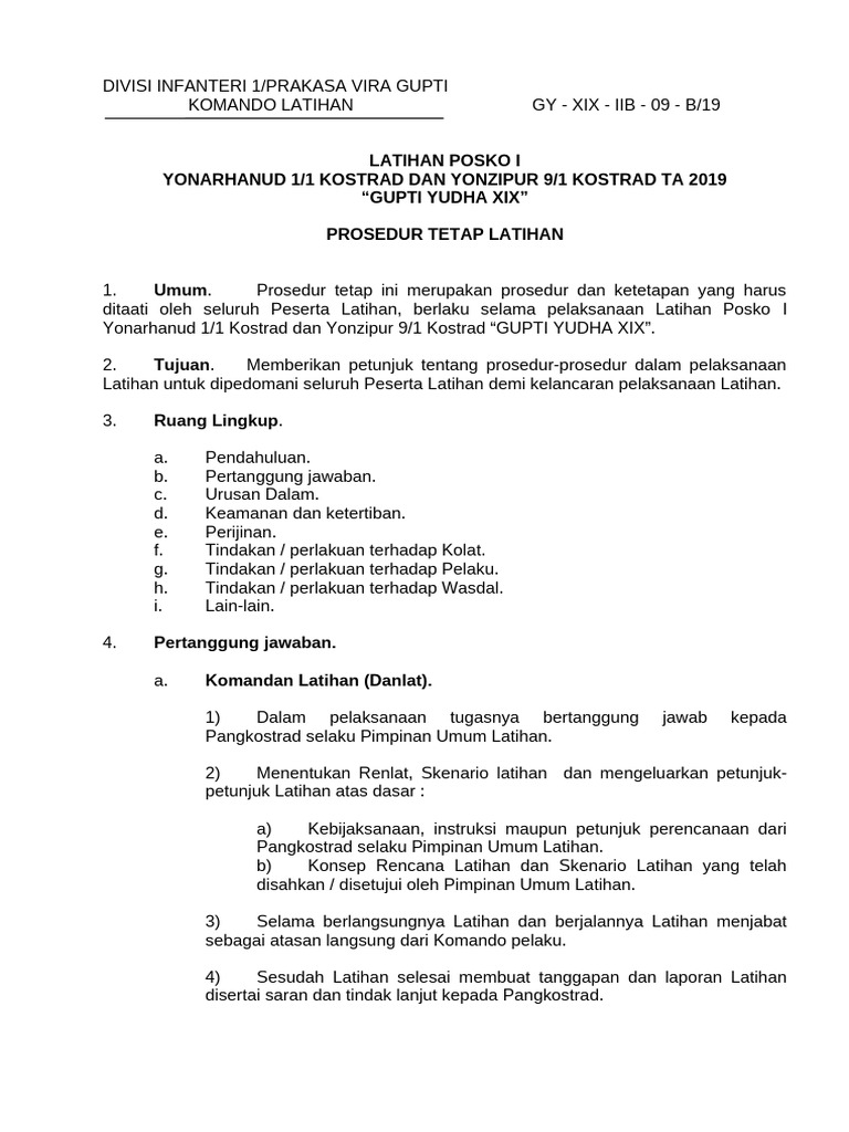 Lamp Prosedur Tetap | PDF