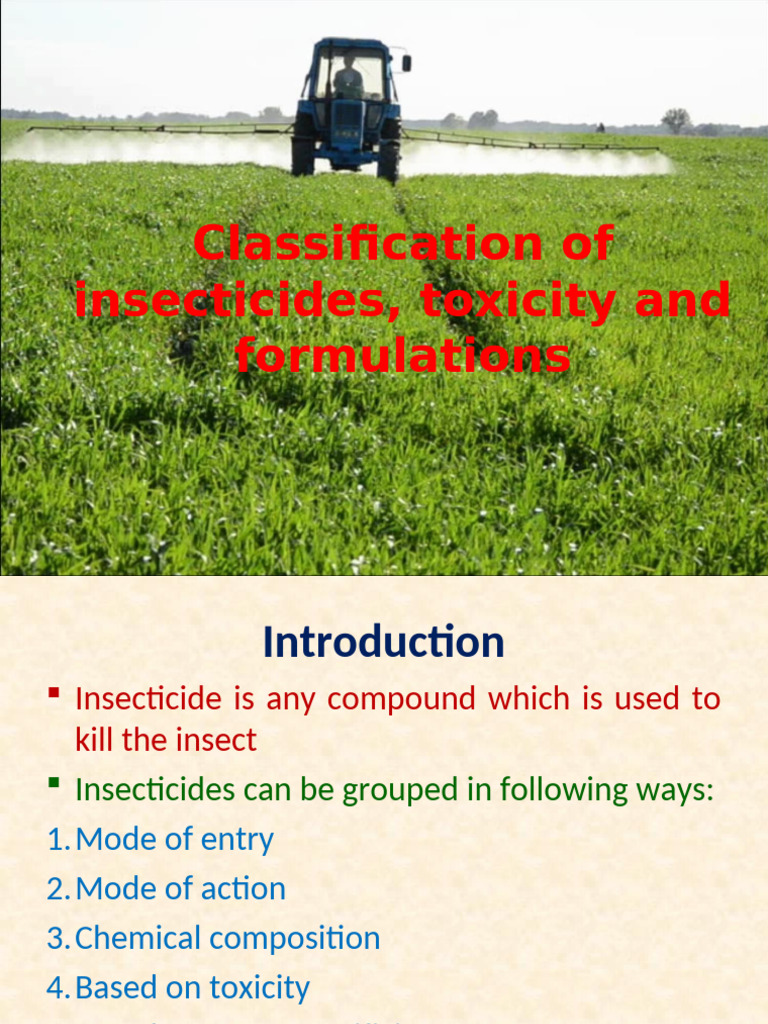 insecticides & formulations | PDF