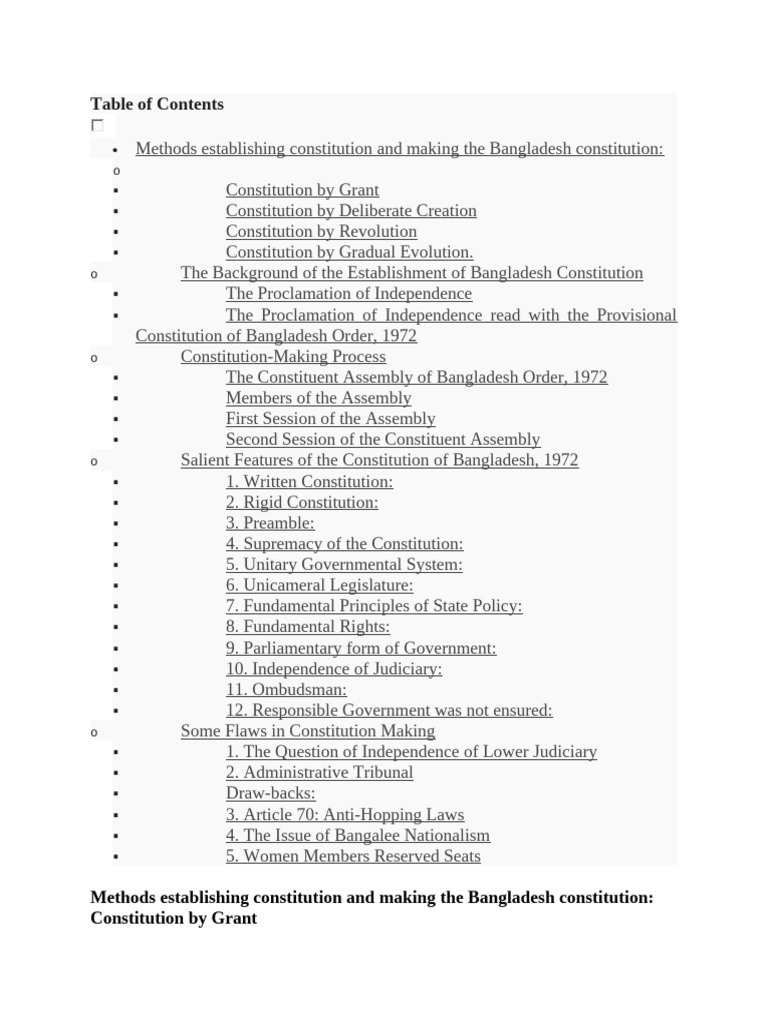 Constitution Making Process | PDF