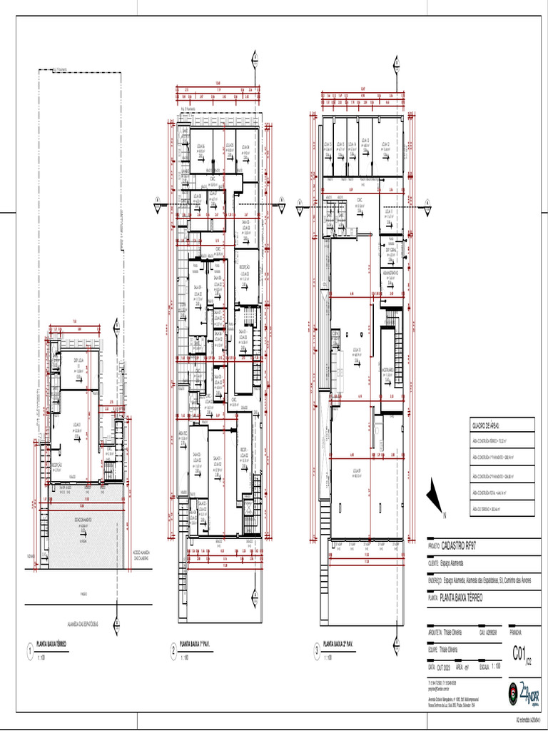 C01 - PLANTA BAIXA TÉRREO - Cadastro - Espaço Alameda | PDF
