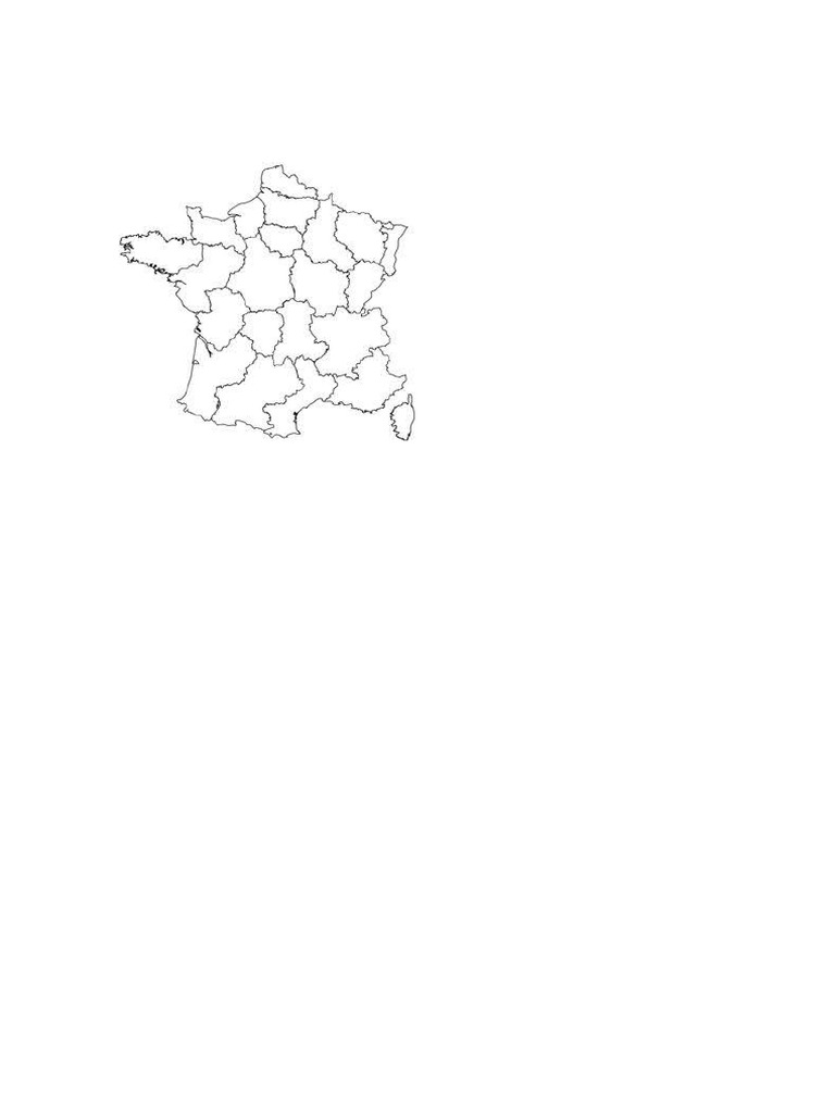Political Outline Map of France | PDF