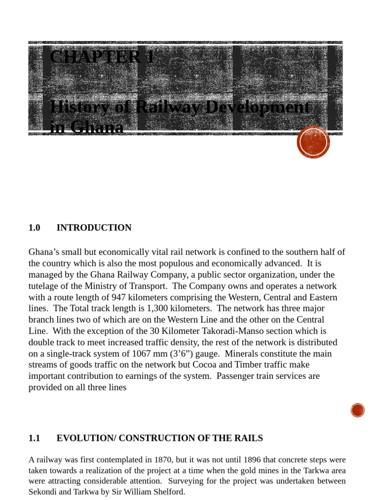 Introduction To Railway Chapter 1 | PDF