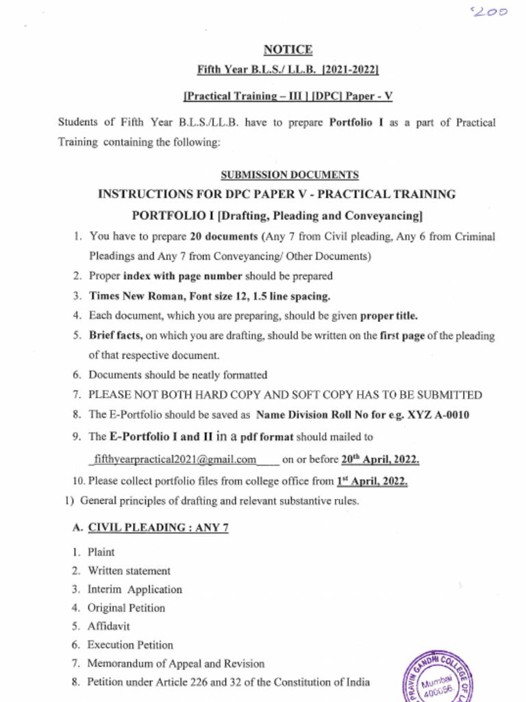 FIFTH YEAR - PRACTICAL TRAINING Lm0G9RZsBJ | PDF