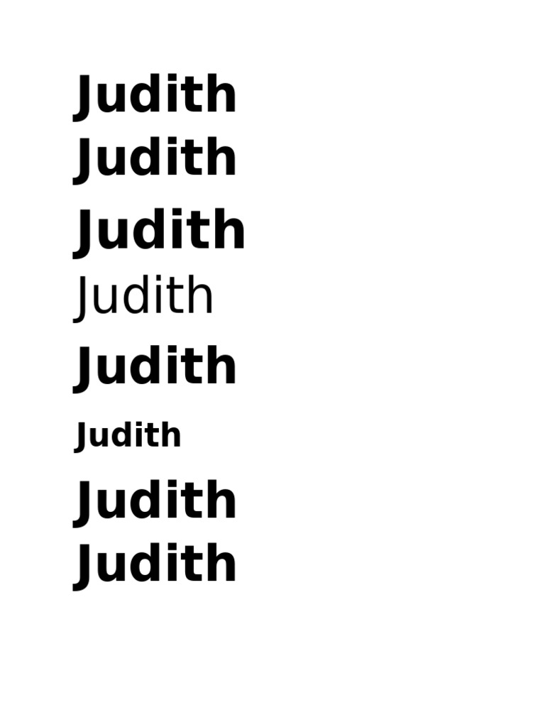 Nombre Judith | PDF