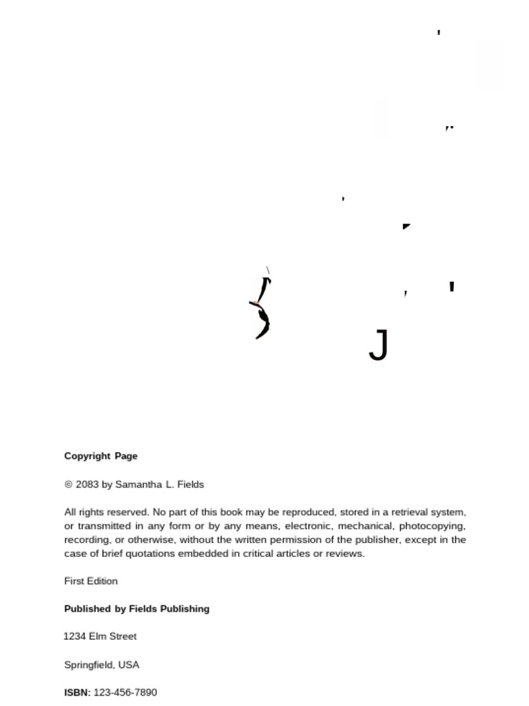 Book Word Template | PDF