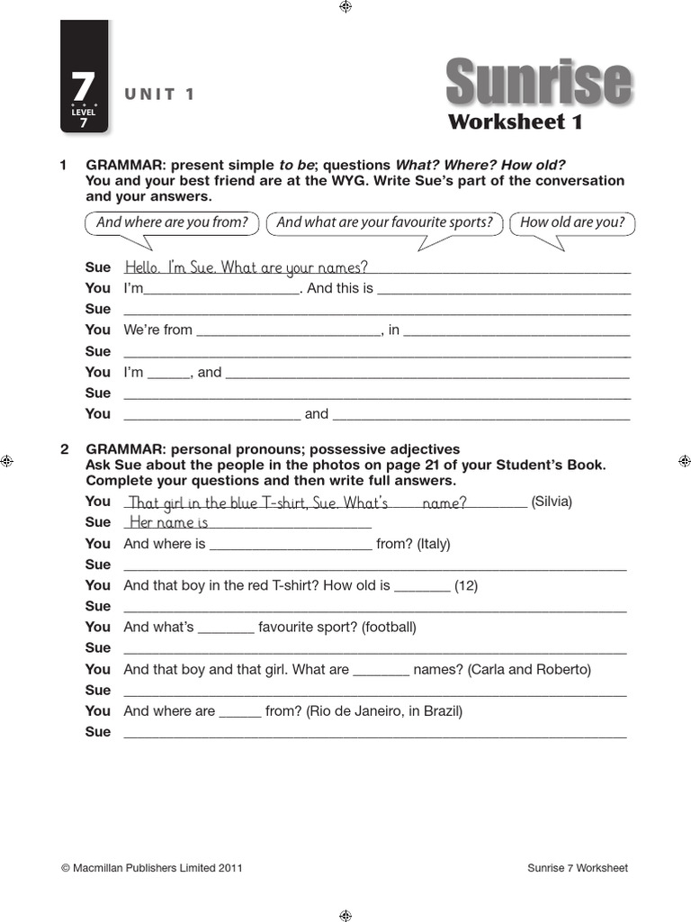 SUNRISE_07.WORKSHEET_5ths | PDF