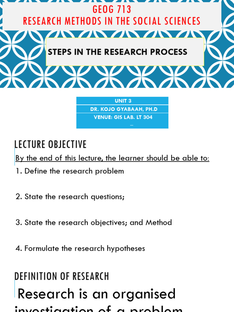 Steps in The Research Process | PDF
