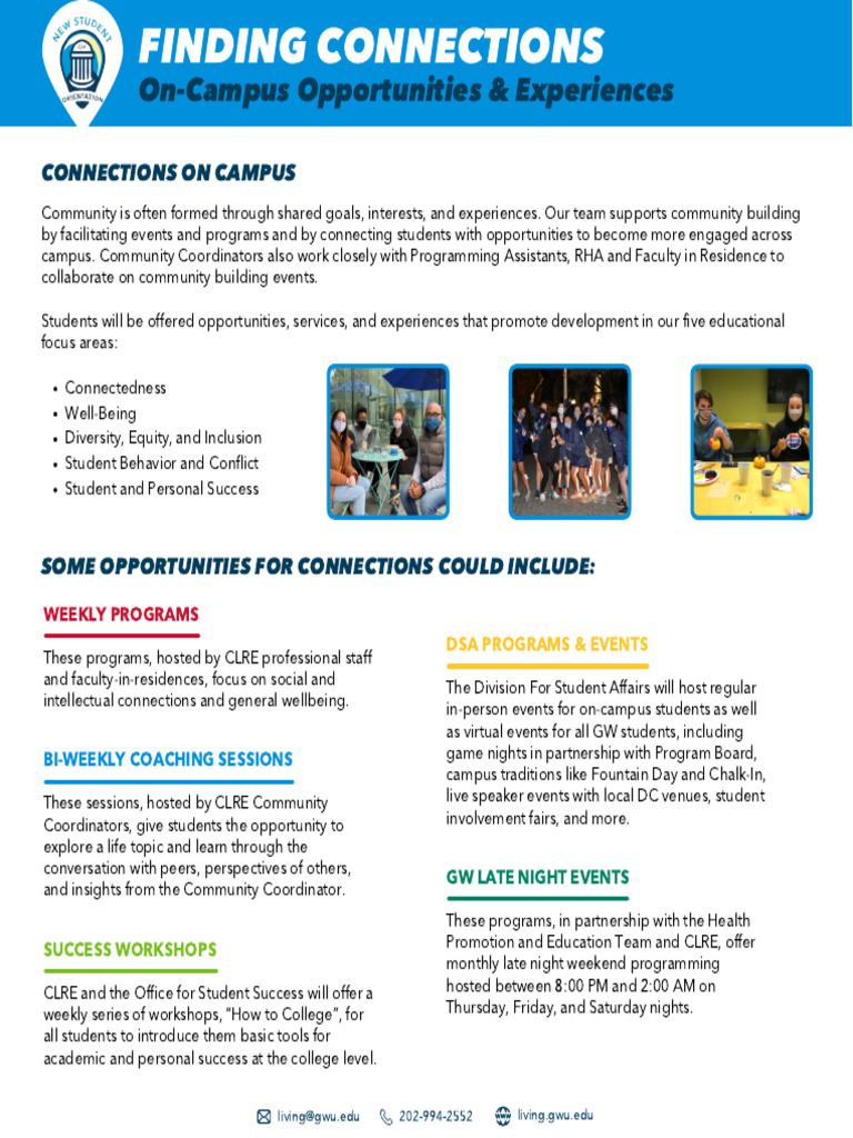 CLRE - Finding Connections On Campus | PDF