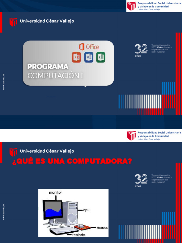 Sesión I - Ofimática Básica 01 | PDF | Hardware de la computadora | Computadoras