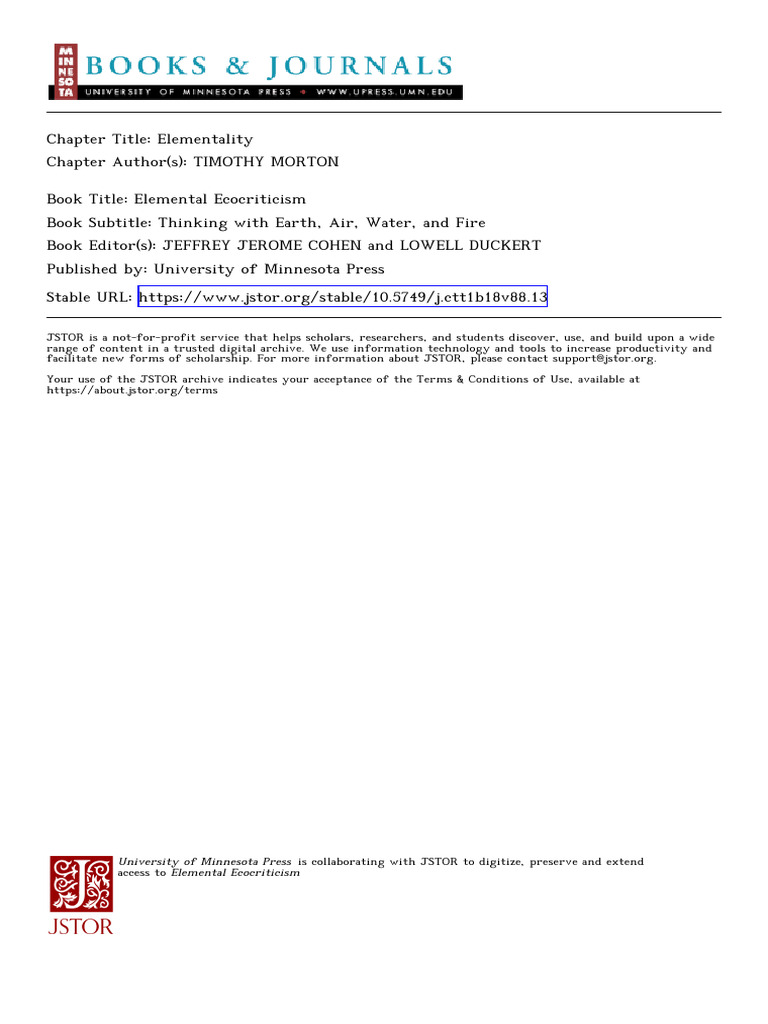 MORTON Elementality 2015 | PDF