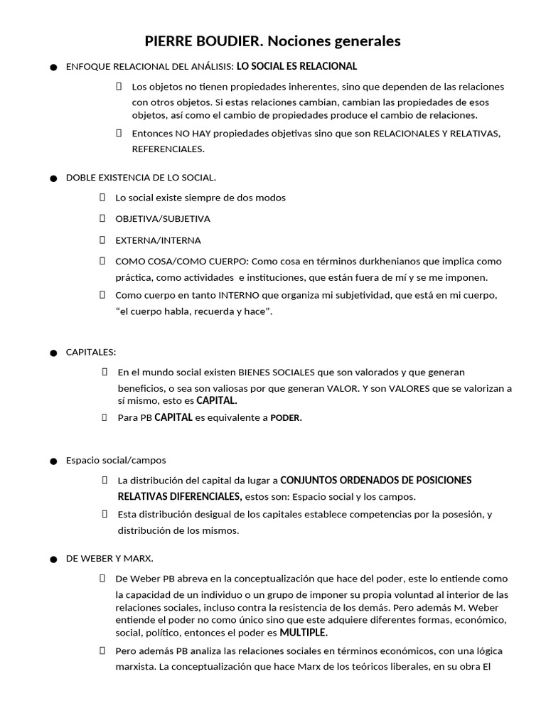 2C PIERRE BOUDIERNociones Generales | PDF