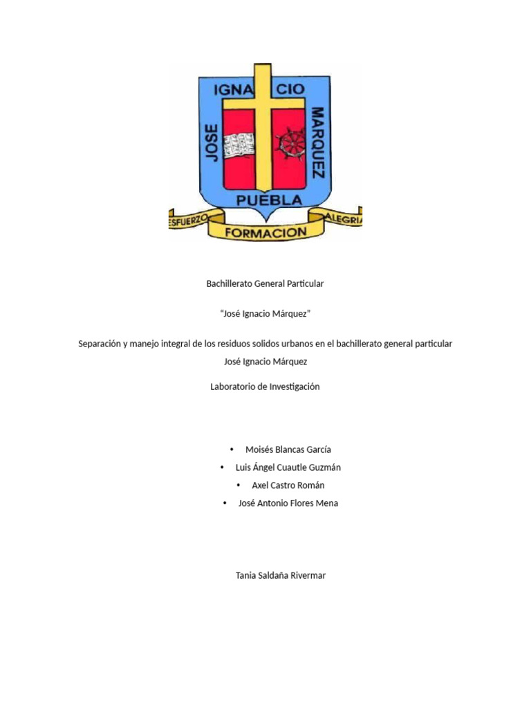 Manejo de Los RSU en El JIM 0.3 | PDF | Residuos | Residuos sólidos urbanos