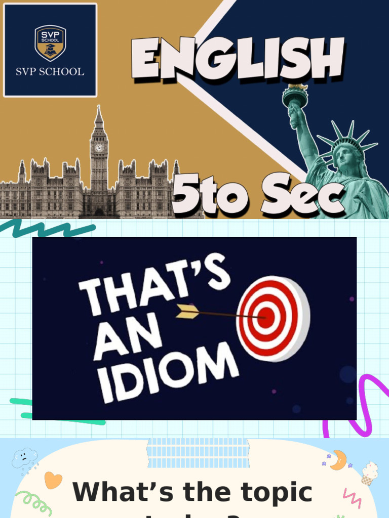 Class 1 Week 1 5to Sec | PDF