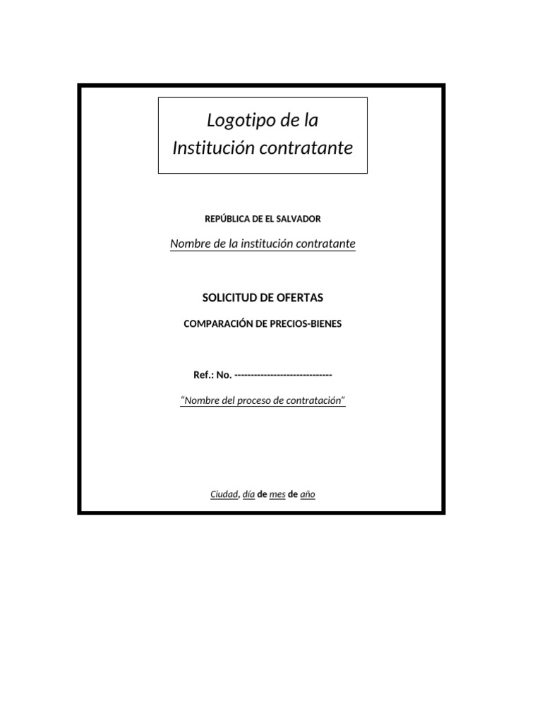 DS03 Documento Estandar Comparacion de Precios Bienes | PDF