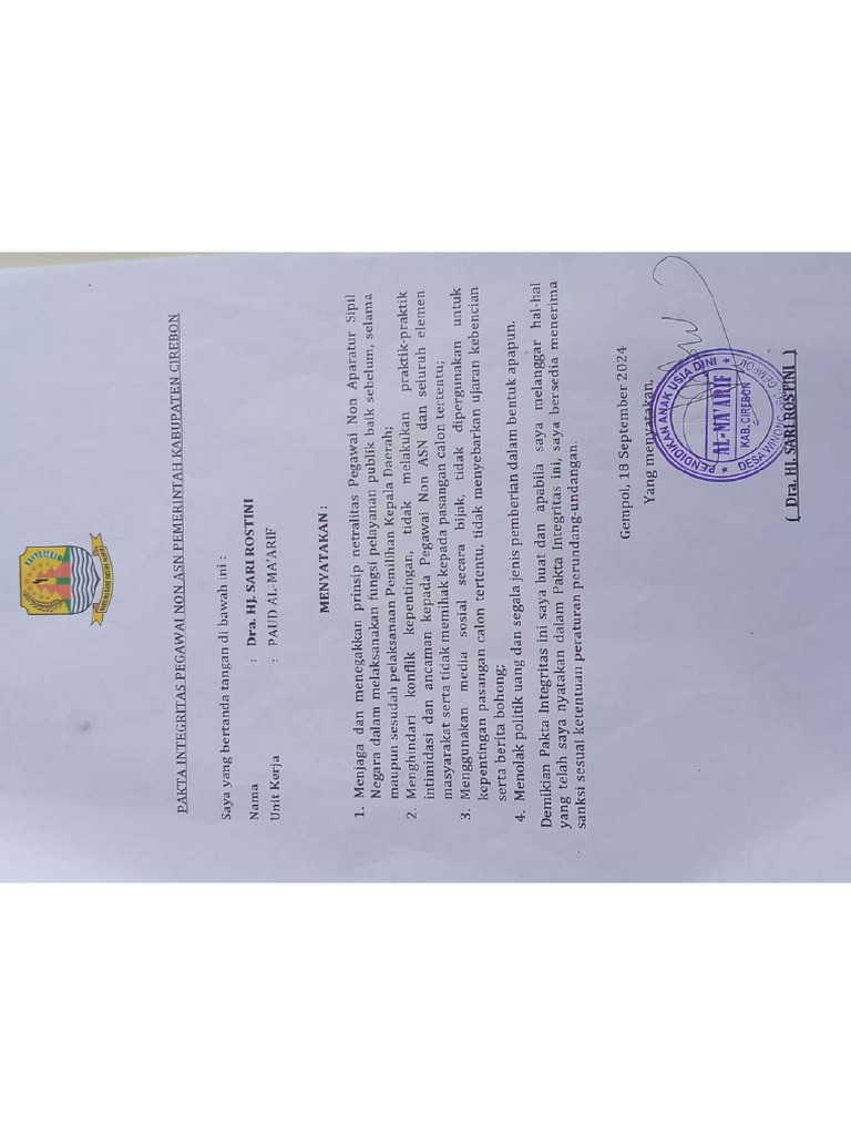 Sari Rostini Pakta | PDF